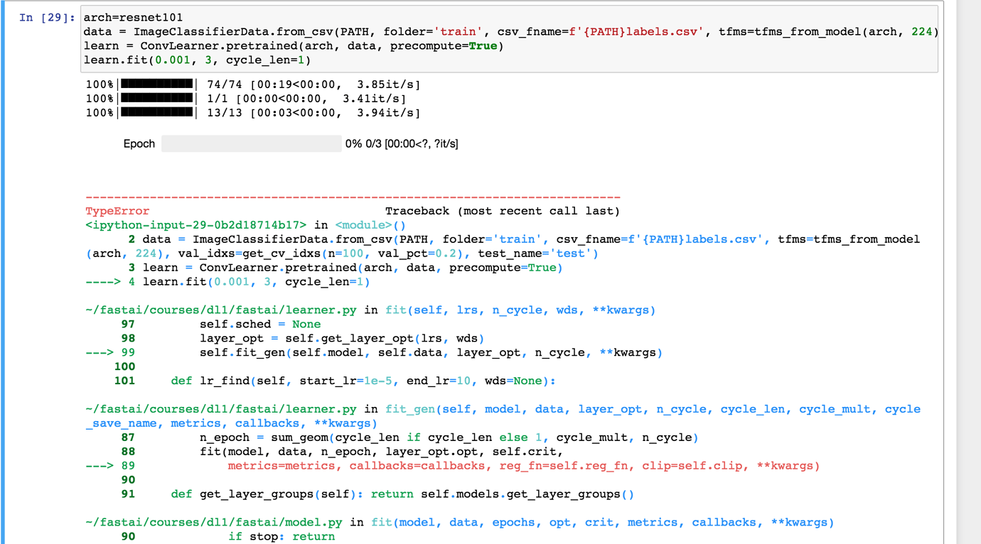 How to read StackTrace of Error - Part 1 (2018) - fast.ai Course Forums