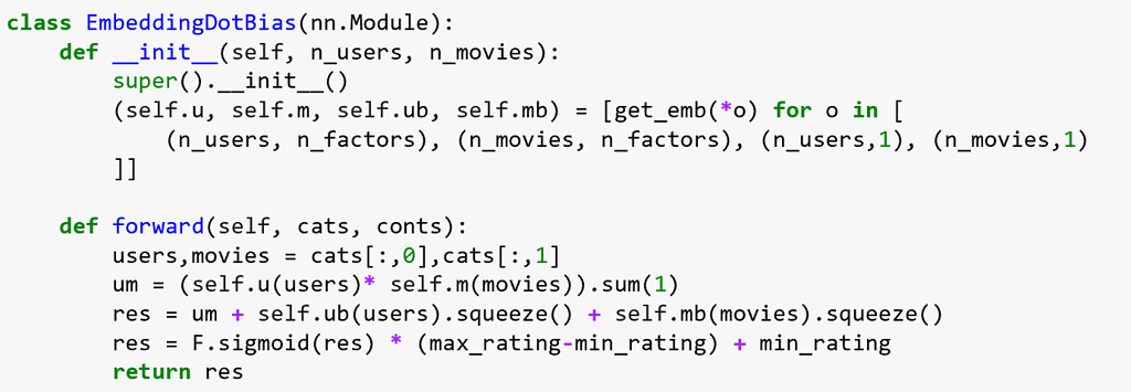 Simple Question On Pytorchs Forward Function Lesson 5 Part 1 2018 Fastai Course Forums