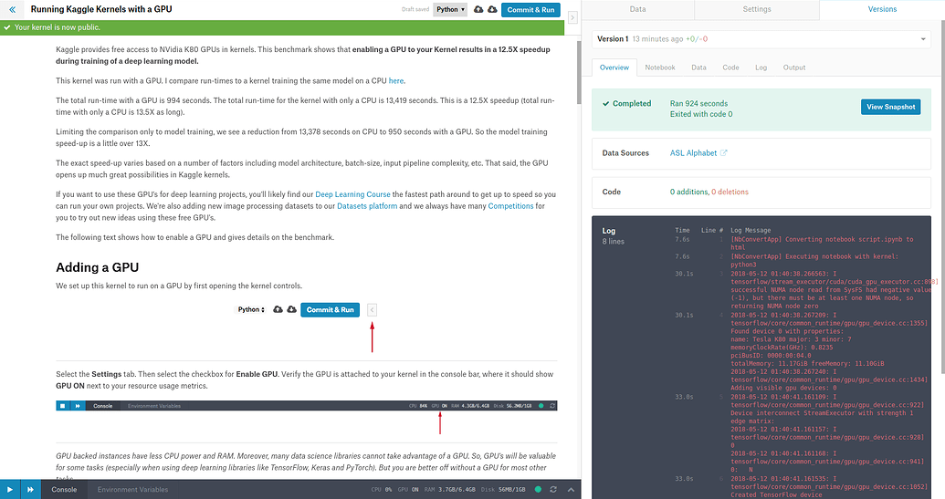 Kaggle Kernels Now Support GPU for Free - Deep Learning - fast.ai Course Forums