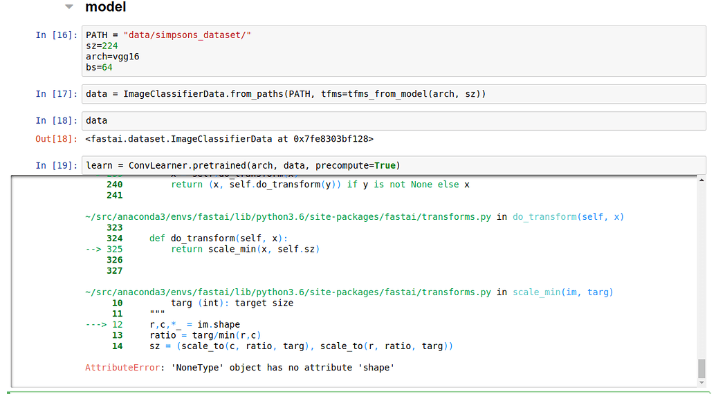 Attributeerror Nonetype Object Has No Attribute Shape Part 1