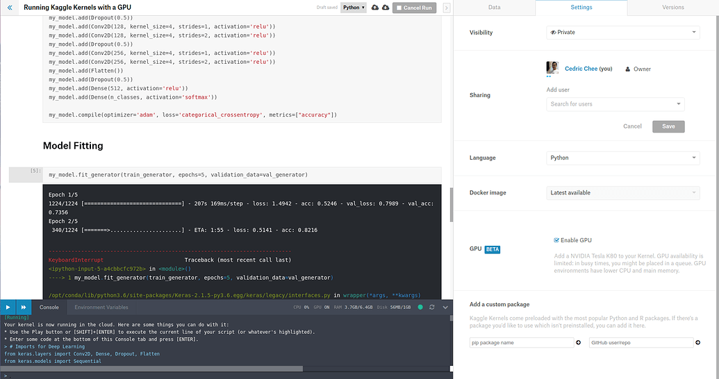 Kaggle Kernels Now Support GPU for Free - Deep Learning - fast.ai ...