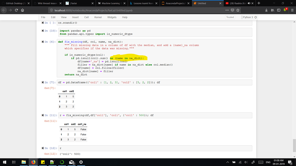 (name in na_dict) bug in fix_missing() old version of fastai - Intro to Machine Learning (2018 ...