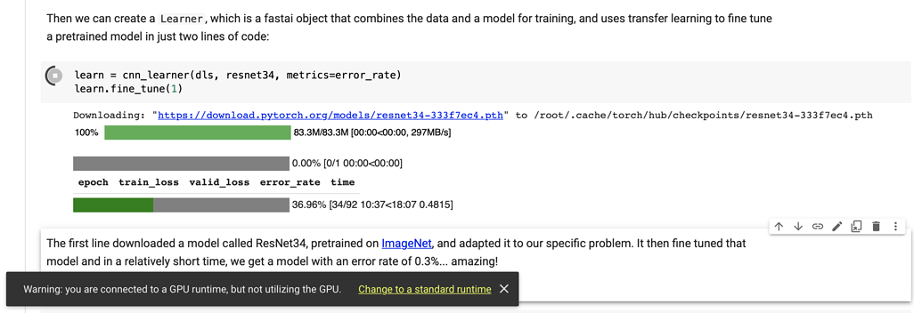 Google Colab GPU not working - Part 1 (2020) - fast.ai Course Forums