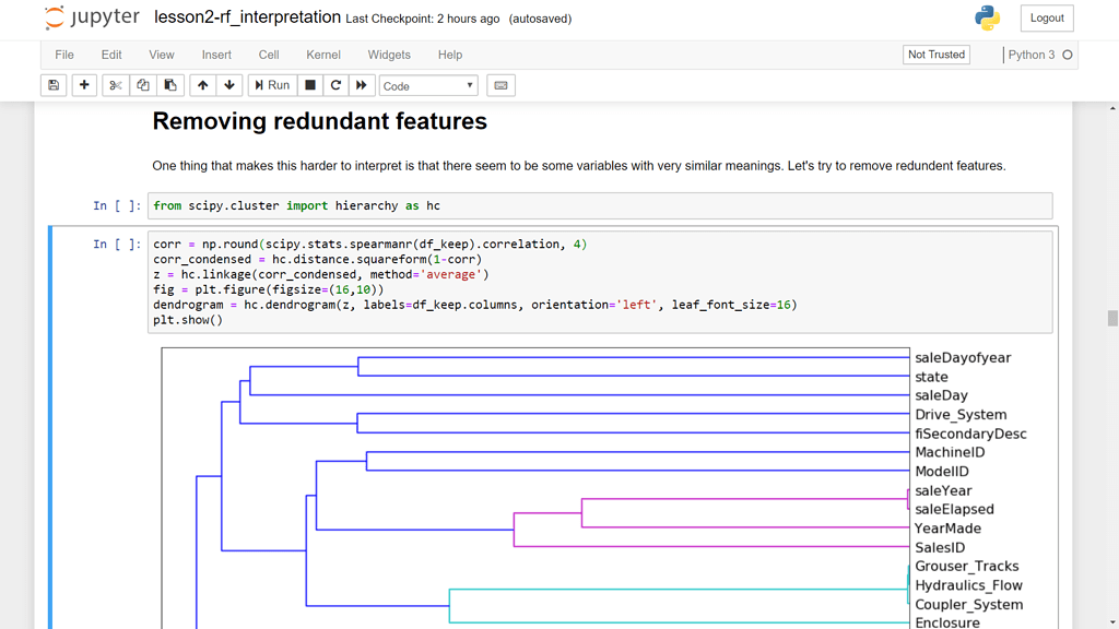 Feature importance , redundant features - Intro to Machine Learning (2018) - fast.ai Course Forums
