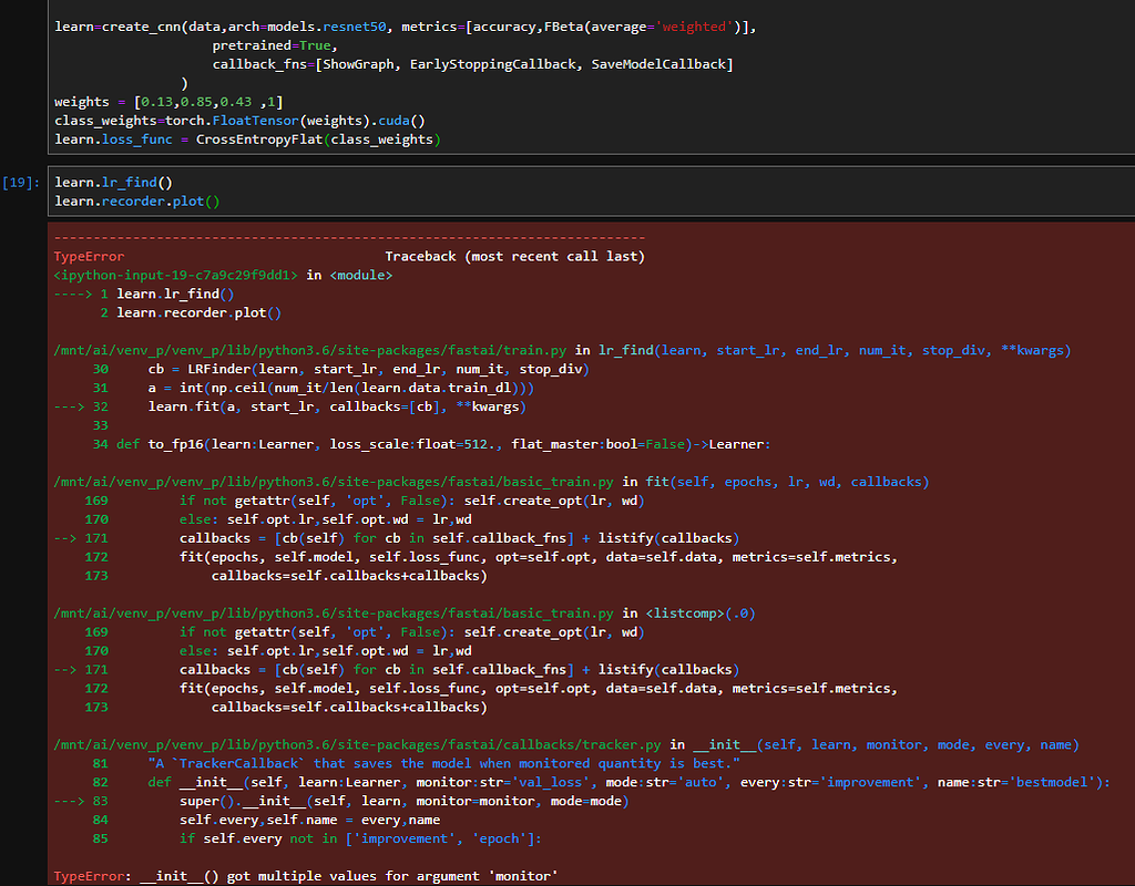 SaveModel Callback throws error - fastai - fast.ai Course Forums