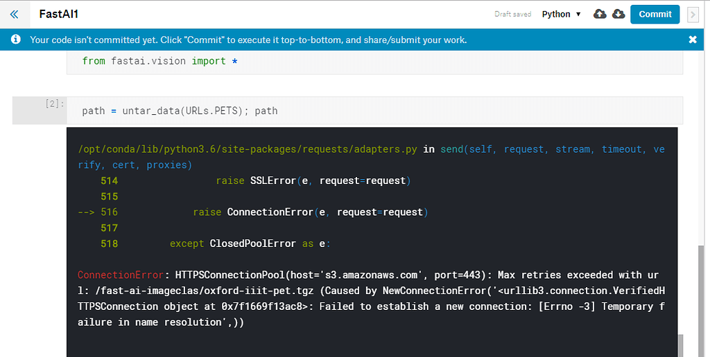 I've encountered this error, please help me out - Part 1 (2018) - fast.ai Course Forums