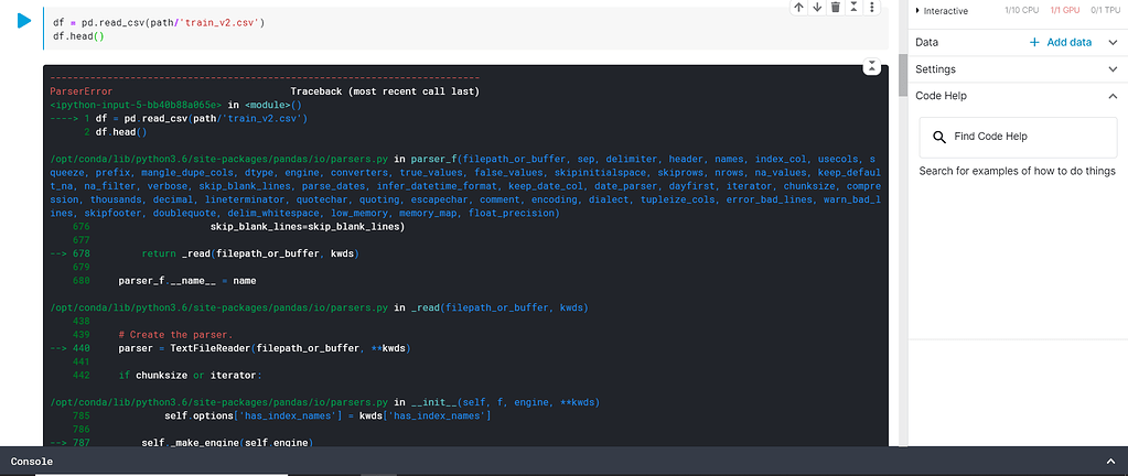 Error Tokenizing Data C Error Calling Readnbytes On Source Failed