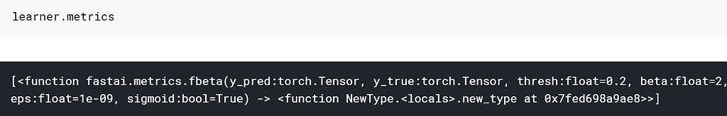 Learner.validate() gives me wrong metrics scores - fastai - fast.ai Course Forums