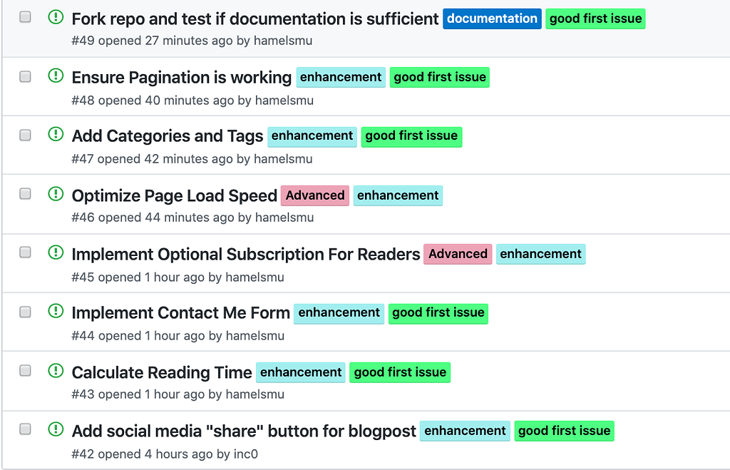 Inviting Contributors To FastPages - List of Open Issues To Tackle - nbdev - fast.ai Course Forums