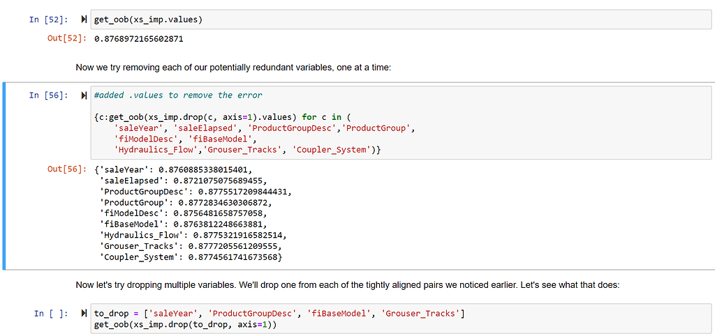Removing Redundant Features numeric threshold? - Part 1 (2020) - fast ...