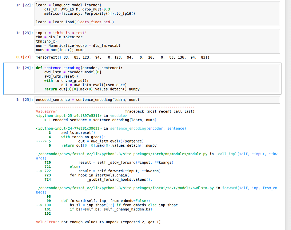 Encodings from the sentence encoder - fastai users - Deep Learning ...