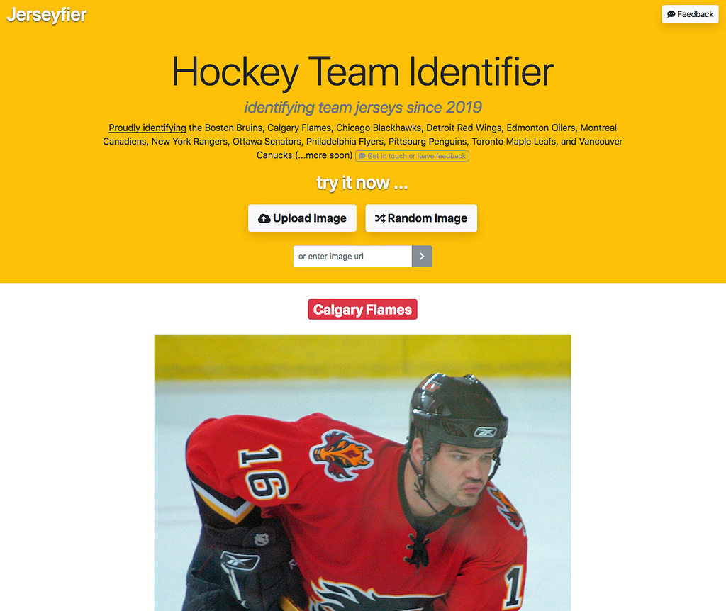Jerseyfier - the hockey team identifier - Part 1 (2019) - fast.ai ...