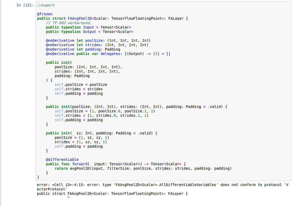 Error when running 01a_fastai_layers.ipynb - SwiftAI - fast.ai Course Forums
