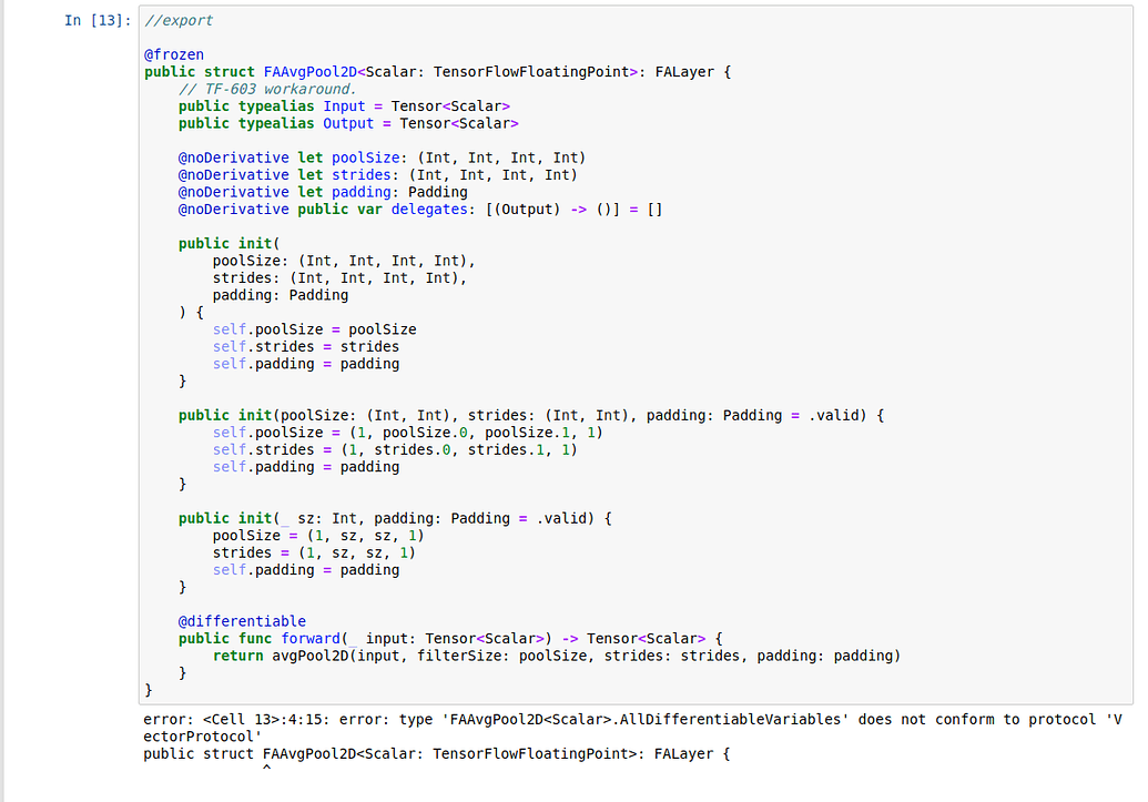 Error when running 01a_fastai_layers.ipynb - SwiftAI - fast.ai Course Forums