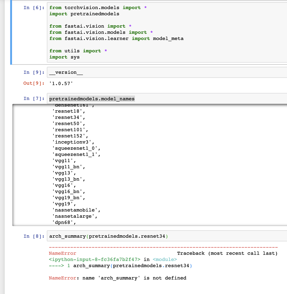 More CNN archs in fastai v1 - fastai dev - fast.ai Course Forums