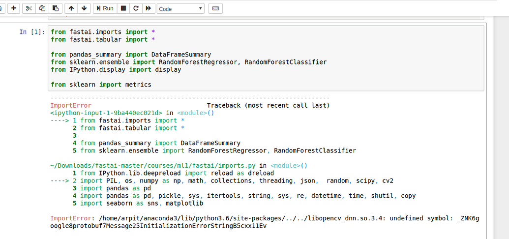 No module named 'cv2' - Intro to Machine Learning (2018) - fast.ai Course Forums