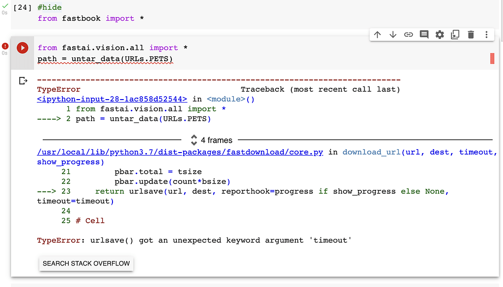 Untar_data - urlsave() got an unexpected keyword argument 'timeout' - Part 1 (2020) - fast.ai ...