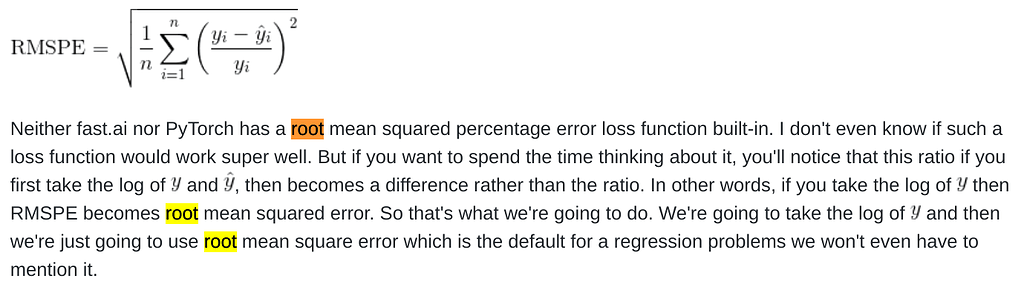 How does log of y and y_pred make a RMSPE to RMSE? - Part 1 (2019 ...