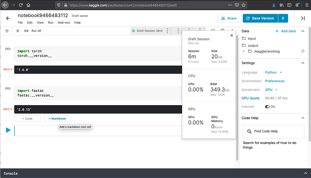 ModuleNotFoundError: No module named 'fastai.vision.all' on Kaggle Notebook - Part 1 (2020 ...