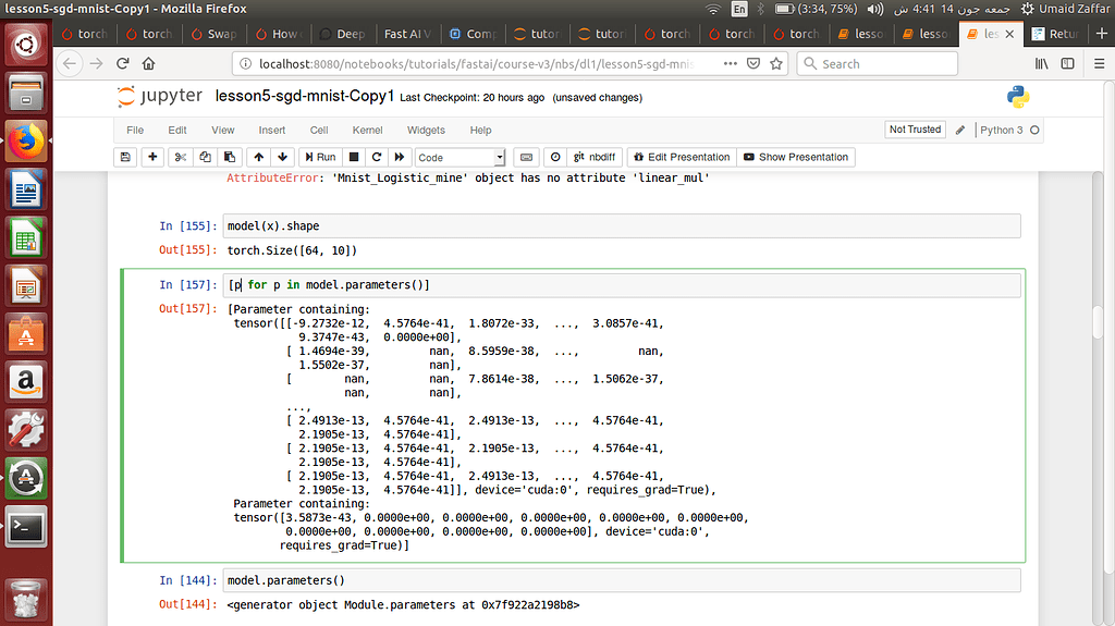 Lesson 5 - Linear Function Error, Tensor Multiplication Confusion - Part 1 (2019) - fast.ai ...