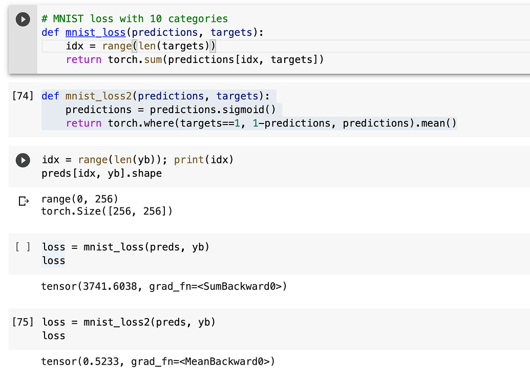 Lesson 4 Further Research 2, accuracy increases only when gradient is added - Part 1 (2020 ...