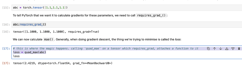 L3: Finally wrapped my head around how loss tensor "binds" to the weights tensor - Part 1 2022 ...
