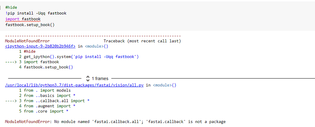 Cannot import fastbook module to Colab - Part 1 (2020) - fast.ai Course Forums